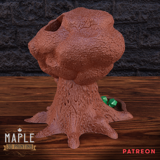 🌳 Deku Tree Dice Tower・ STL File for ・Cults