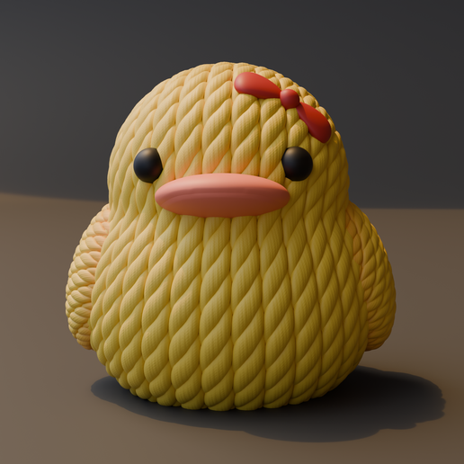 STL file Knitted Duck 🦆 ・Template to download and 3D print・Cults