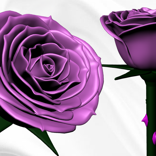 Rose | 3D Printable Rose ©・ STL File for 3D printing・Cults