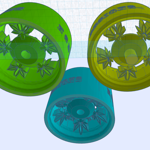 🎨 1/25th Weed Rims・ STL File for 3D printing・Cults