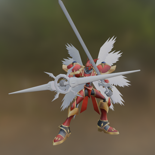 🐉 GALLANTMON CM- BEST KNIGHT EVER・ STL File for 3D printing・Cults
