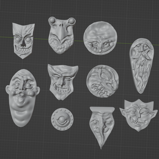 👺 Funny Face Shields・Free 3D File for 3D printing・Cults