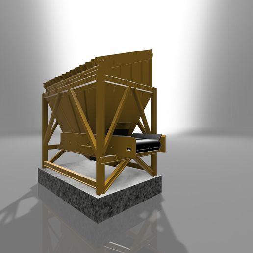 🚐 1/14 Stationary Feed Hopper・ STL File for 3D printing・Cults