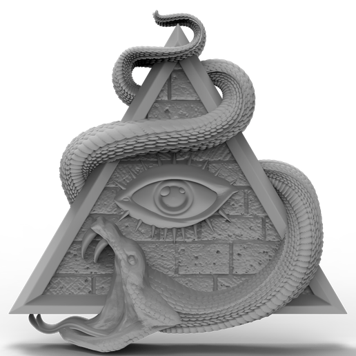 📁 3D Model STL File for CNC Router/Laser & 3D Printer Snake Symbol ...