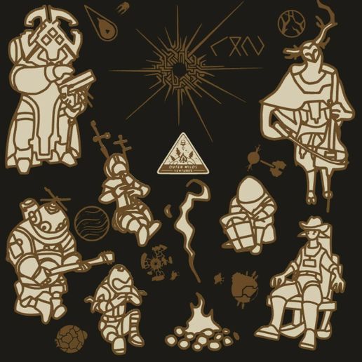 🧩 Outer Wilds: Travelers Puzzle・ STL File for ・Cults