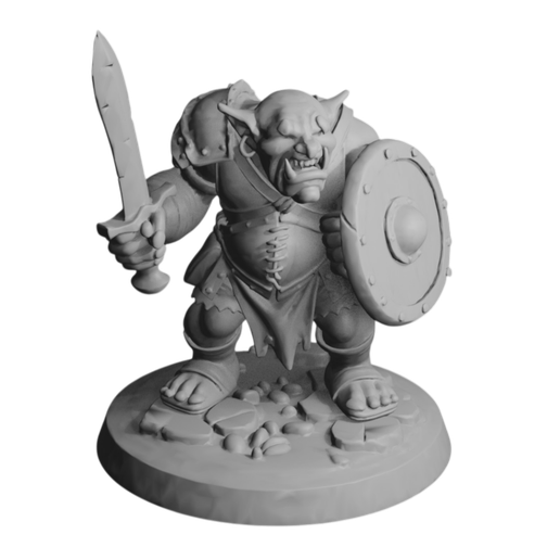 👺 Fierce Goblin Warrior - Miniature for Tabletop Gaming・ STL File for ...