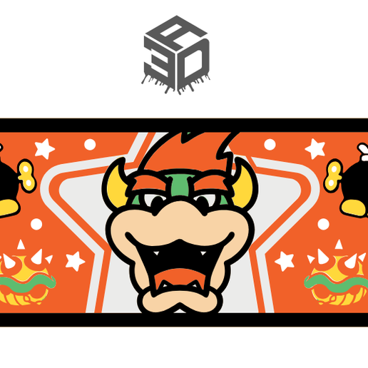 STL file Bowser - Light Box 🐢 ・3D printer design to download・Cults
