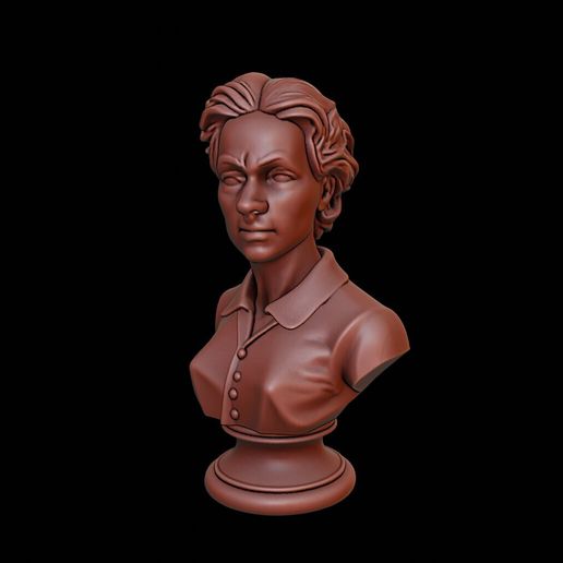 3D file Marie Curie Bust 👤 ・3D print design to download・Cults