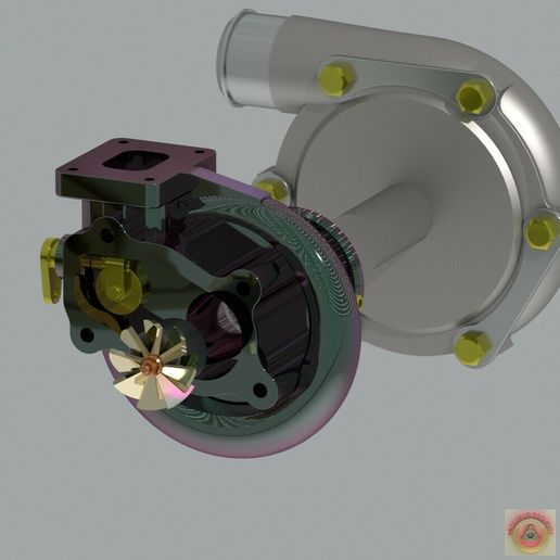 Archivo STL GARRETT GTX 2867R - TURBO 💭 ・Objeto imprimible en 3D para ...