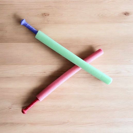🎱 Pool Noodle Sword Handle・Free 3MF File for 3D printing・Cults