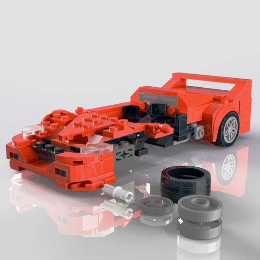 🚗 LEGO Ferrari F50 Kit・ 3D File for 3D printing・Cults