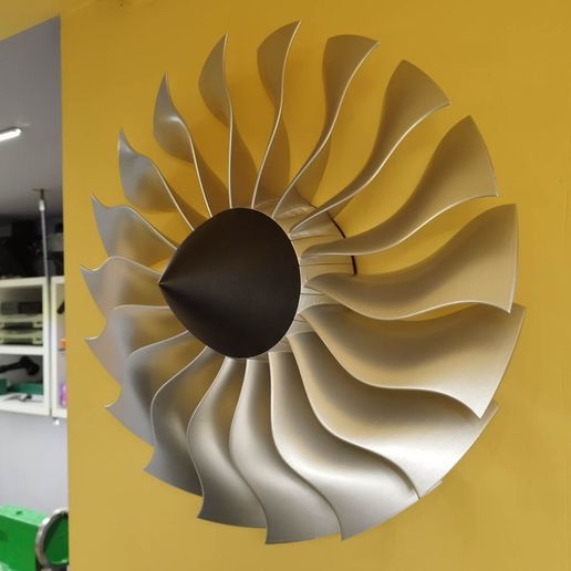 🛞 Turbofan Jet Engine Intake Turbine Wheel Airbus A320 A380 Boeing 747 ...