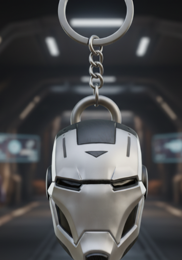 🪖 Marvel War Machine Helmet Keychain (No Supports)・ STL File for 3D ...