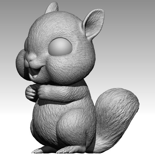 STL file Cute squirrel 4 🐉 ・3D printing template to download・Cults