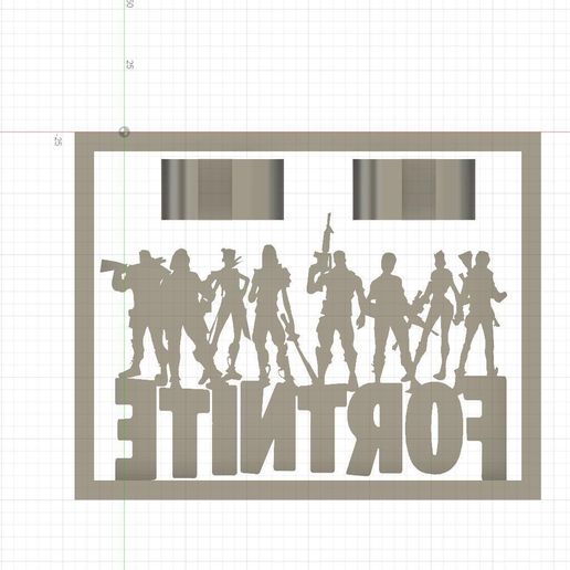 STL file FORTNITE" Deco frame with base 🖼️ ・3D printing design to ...