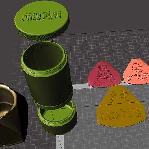 🆓 COMPLETE FREE FIRE MATERO SET・ STL File for 3D printing・Cults