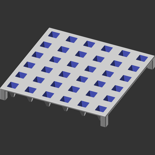 ♟ Pyramid Holder for 36 Looney Pyramids・Free STL File for 3D printing・Cults