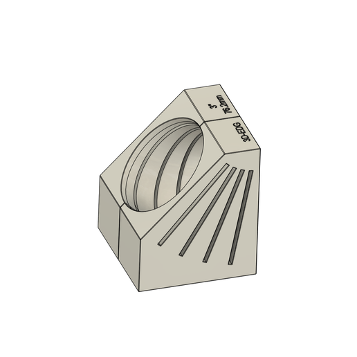 🧞‍♂️ 3" 45° Mandrel Cut Jig・ STL File for 3D printing・Cults