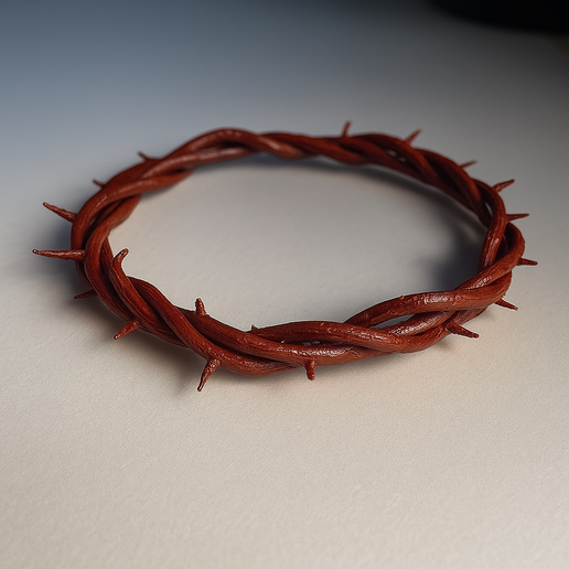 ️ Jesus Christ Crown of Thorns・ STL File for 3D printing・Cults