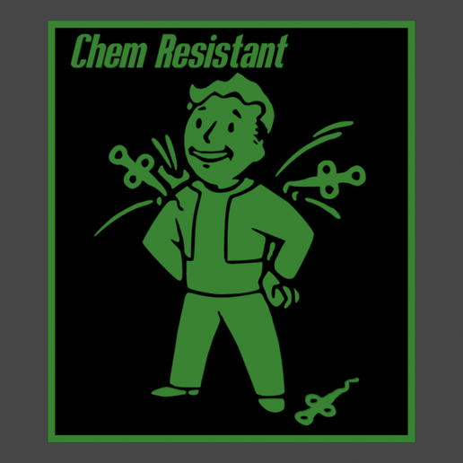 👽 FALLOUT 3 PERKS WITH DESCRIPTION・ 3D File for ・Cults