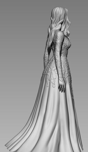 💒 Bride・ STL File for 3D printing・Cults