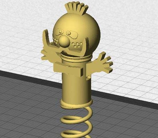 🪄 Zebedee - From The Magic Roundabout (Wobbles on the spring and arms ...