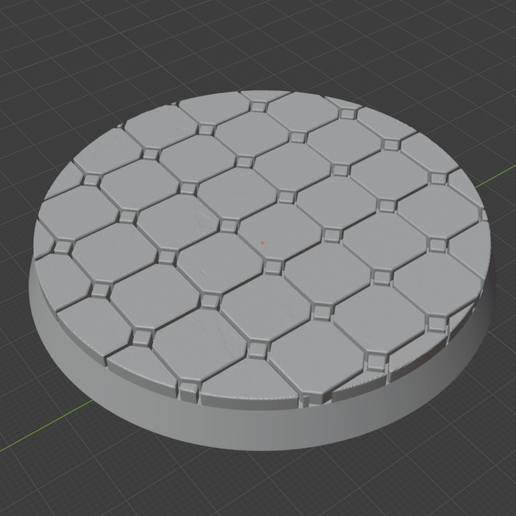 ⚔ 50mm Round Palace Tile base・Free STL File for ・Cults