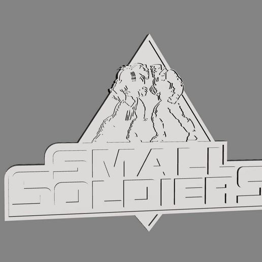 Archivo STL gratis Logotipo de los pequeños soldados 👽 ・Modelo para ...