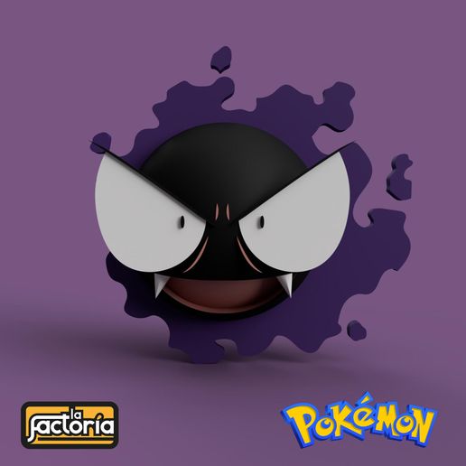 🎁 GASTLY - POKÉMON・Free 3D File for 3D printing・Cults