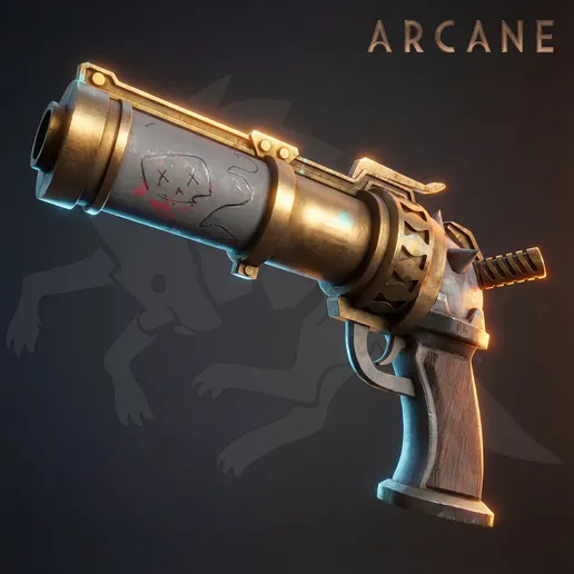 🔫 Jinx gun Zapper League of Legends LOL Cosplay arcane season stl 3d ...