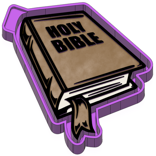 STL file Holy Bible Christian Book Freshie STL Mold Housing 📚 ・3D ...