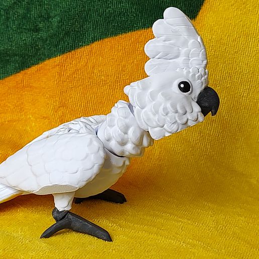 🦜 Cockatoo Articulated Figure・ STL File for 3D printing・Cults