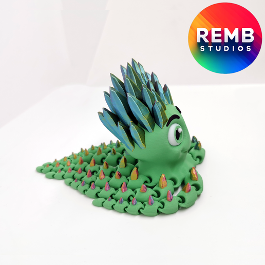 🔮 Articulated Crystal Octopus | Flexi Crystal Octopus・ STL File for 3D ...