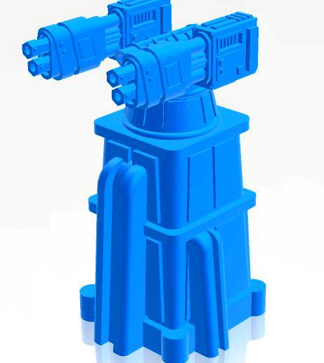 🎲 Auto-Cannon Defense Turret Tower・ STL File for 3D printing・Cults