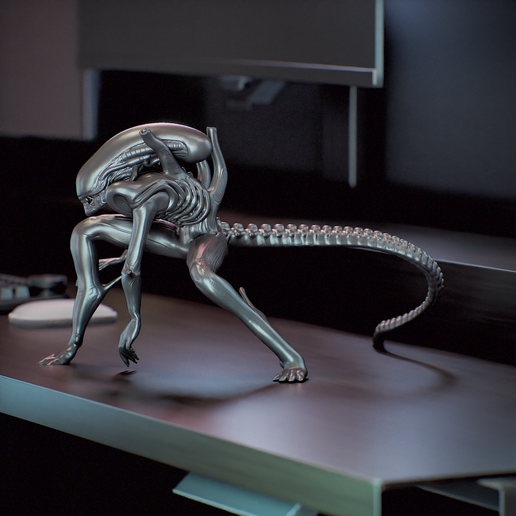 👽 Alien Xenomorph Separated by pieces - Alien Xenomorph 30cm separated ...