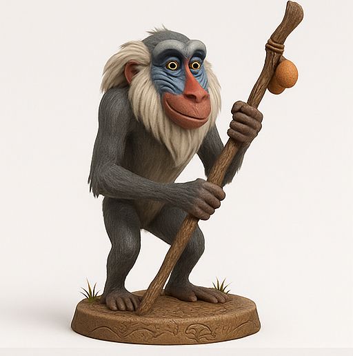 🦁 Rafiki Statue・ STL File for 3D printing・Cults