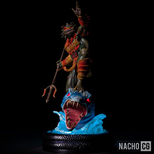 🎨 Fan Art - Merman from MOTU - Statue・ STL File for 3D printing・Cults
