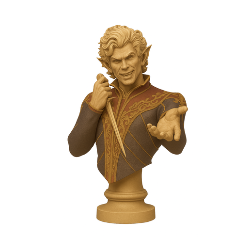 👤 Baldur’s Gate 3 Astarion Bust – Cover‑Pose High‑Detail STL Sculpture ...