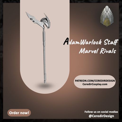 🦾 Marvel Rivals Adam Warlock Staff 3D DIGITAL DOWNLOAD・ 3D File for 3D printing・Cults