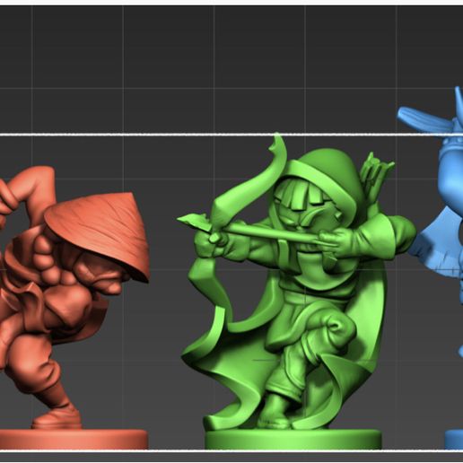 🗿 RPG Heroes! Set_02・ 3D File for 3D printing・Cults