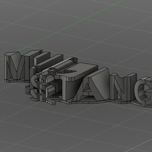 🐎 Mustang Logo Text Flip・ STL File for 3D printing・Cults