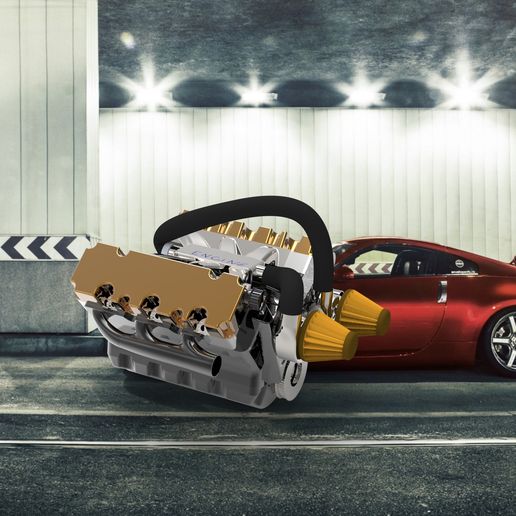 🧑‍🔧 Modern Engine parts for Assembly Practice/ FUN/ Education・ STL File ...