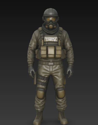 🫡 Escape from tarkov soldier 1・ STL File for 3D printing・Cults