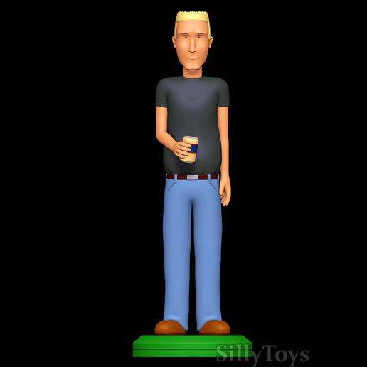 🤴 Jeff Boomhauer - King of the Hill・ 3D File for 3D printing・Cults