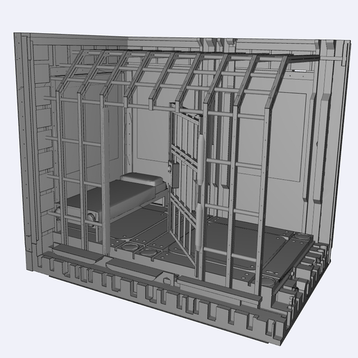⚖️ Industrial Gothic Law Enforcer Station・ 3D File for 3D printing・Cults