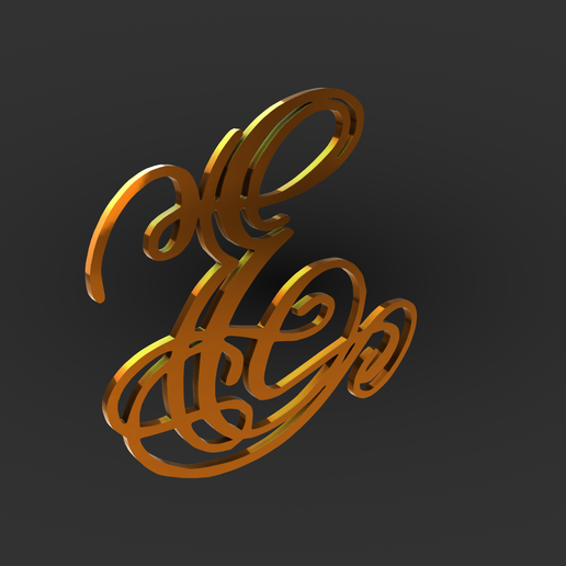 🏢 Letter "E"・ STL File for 3D printing and CNC machining - Laser ...