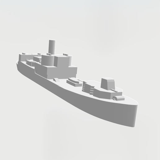 STL file German Sperrbrecher 102 1:2400 WW2 ⛵ ・Design to download and 3D print・Cults