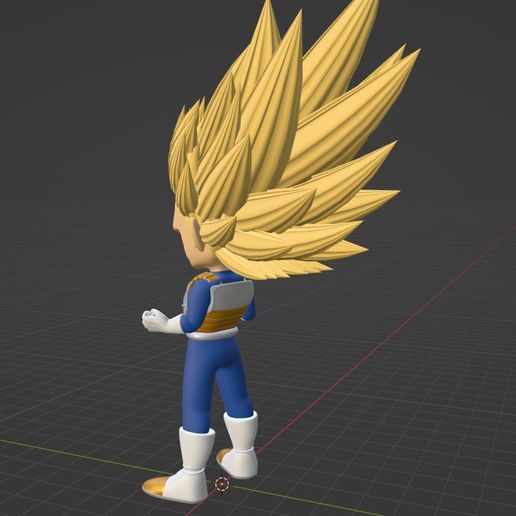 Archivo STL Vegeta Super Saiyan 3 Mini - Dragonball Daima 👾 (OBJ ...