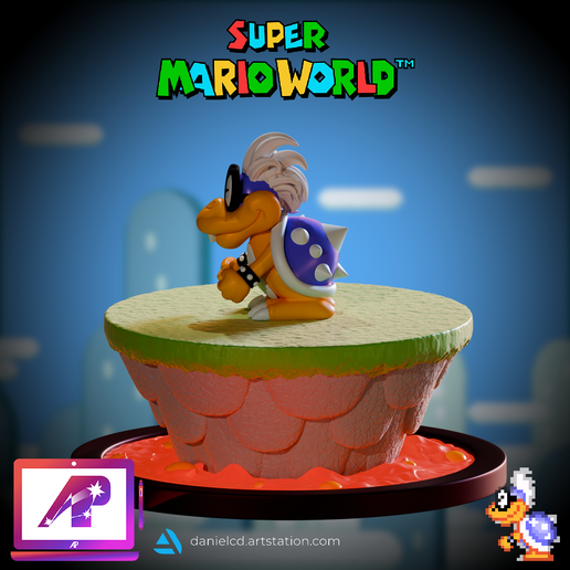 3D file Iggy from Super Mario World 🗺️ ・Model to download and 3D print ...