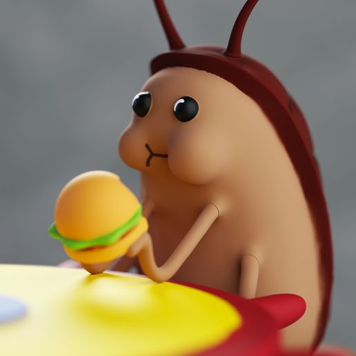 🪳 SpongeBob SquarePants Cockroach・Free STL File for 3D printing・Cults